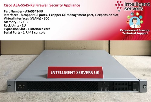 Cisco ASA-5545-K9 Firewall Security Appliance - ASA5545-K9 | eBay