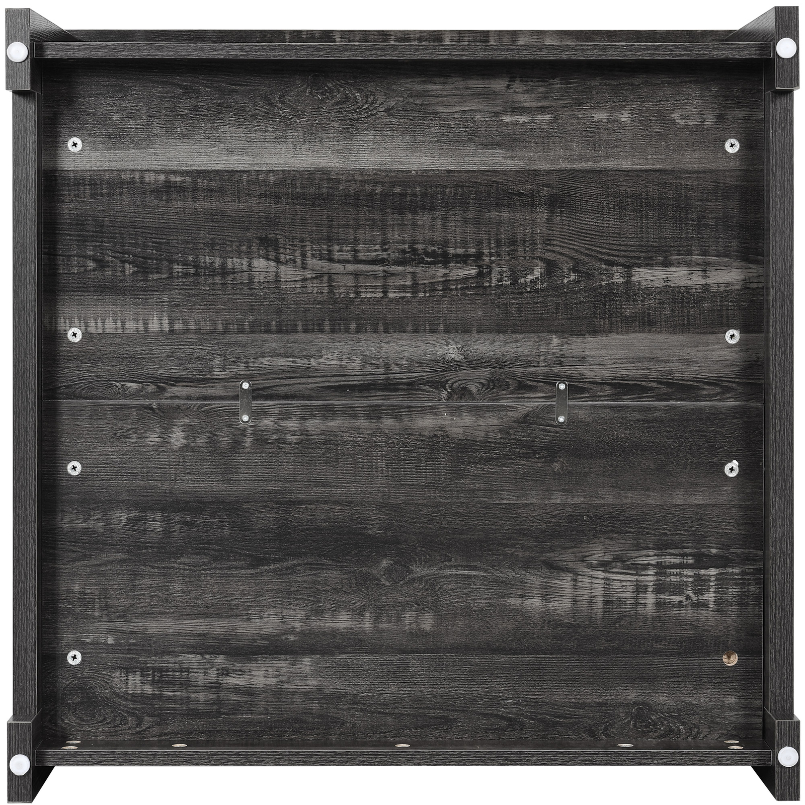 Rustic Square Coffee Table W/ Storage Shelf Farmhouse Cocktail Table ...