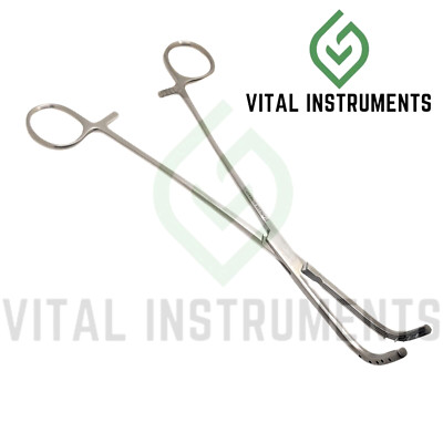 Sarot Bronchus Clamp Forceps Right Hand 9" Curved 1.1/2" Surgical ...