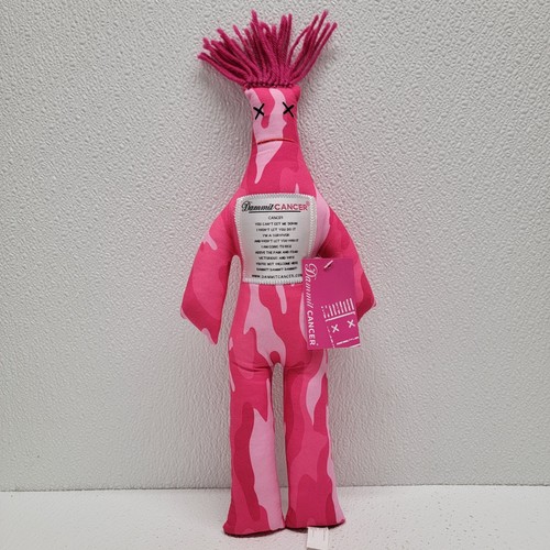 Dammit Doll 13" Pink Camouflage Cancer Doll Stress Relief Plush New ...