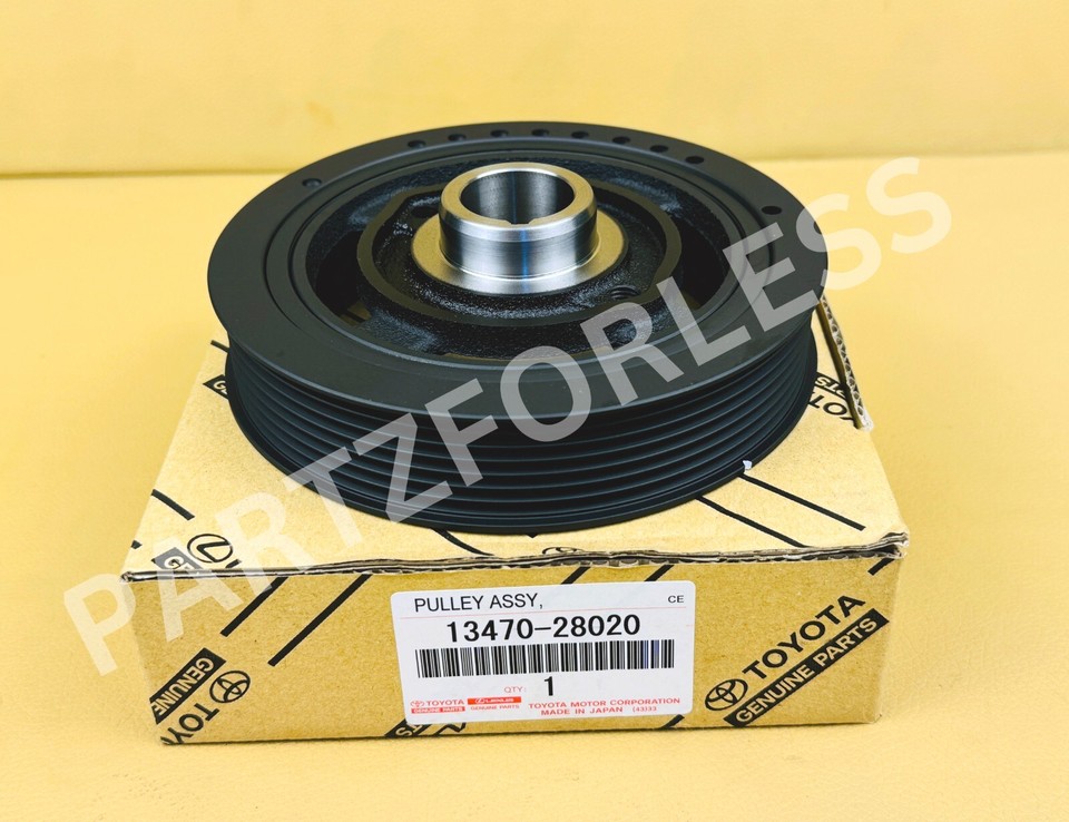 13470-28020 TOYOTA GENUINE PULLEY, CRANKSHAFT 1347028020 NEW OEM | eBay