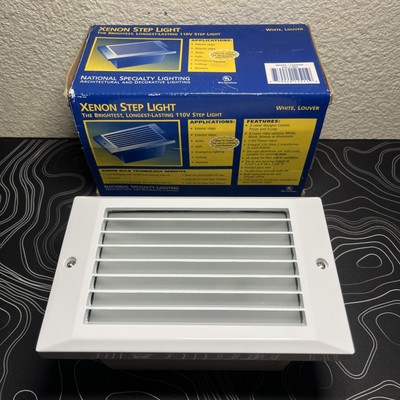 National Specialty Lighting Xenon Step Light Dimmable White/Louver XSL ...