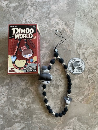 POPMART DIMOO WORLD × Disney Series Mobile phone lanyard Blind open Box ...