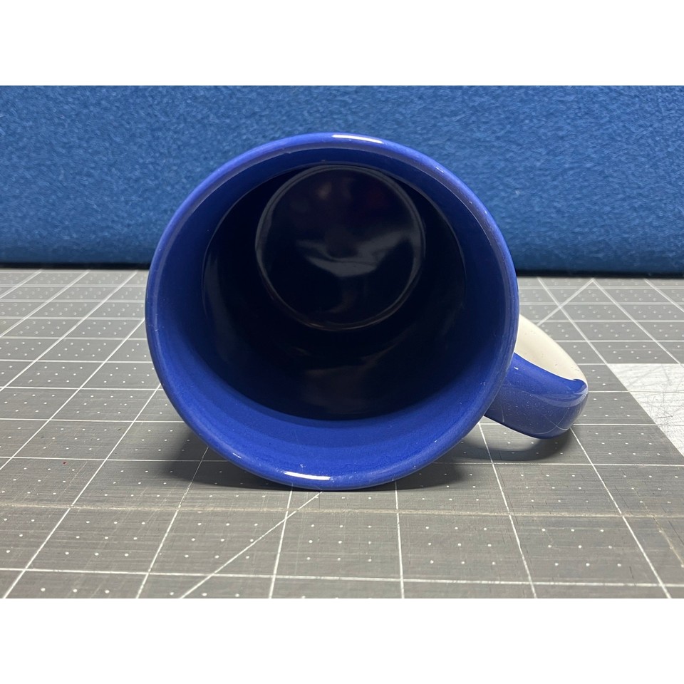 Midwest Natural Gas Coffee Cup Mug Ad Pencil Pen Holder Blue White Lot ...