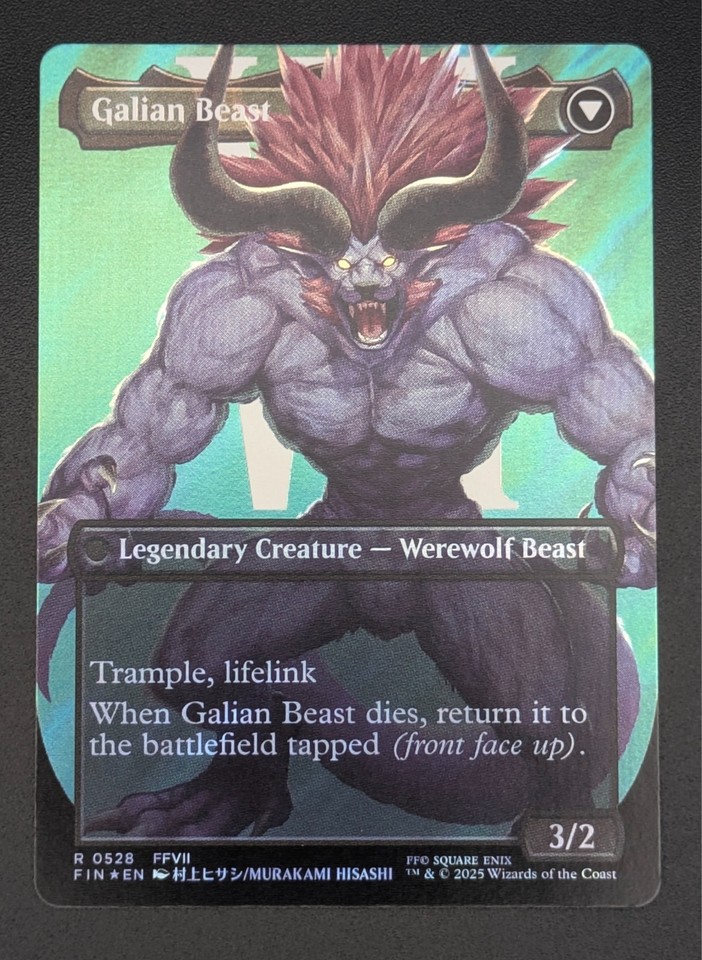 MTG Vincent Valentine 0528 - Surge Foil Borderless - Final Fantasy ...