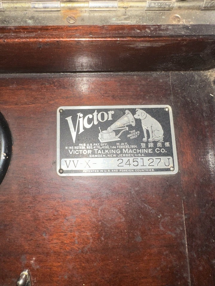 Antique VICTOR VICTROLA PHONOGRAPH VV-Xi TALKING MACHINE Record Player ...