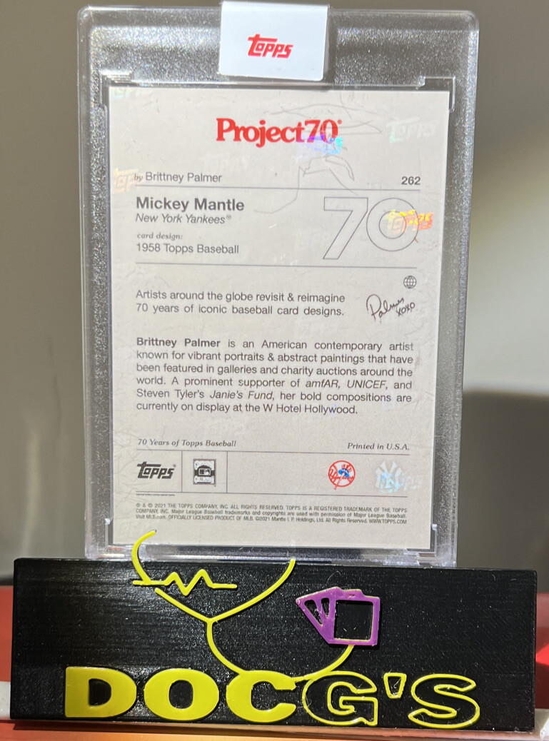 2021 Topps Project 70 - Brittney Palmer 1958 Topps Baseball #262 Mickey ...