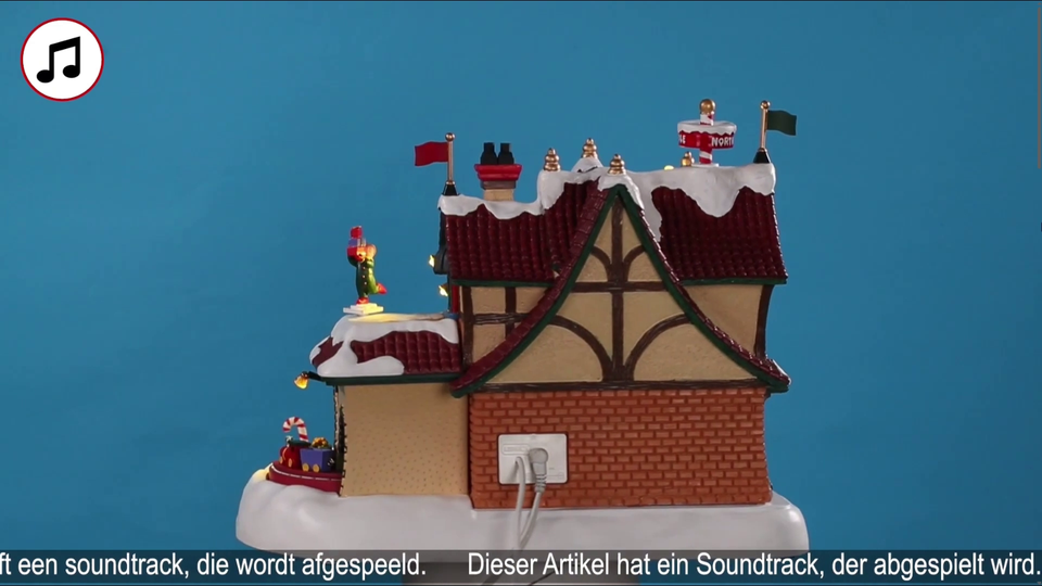 Lemax 2019 Animated Kringle's Cottage Santa's Wonderland #95462 Décor ...