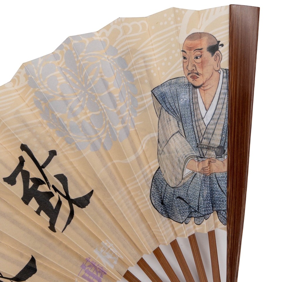 VTG Smoked Bamboo Folding Sensu Fan Nakae Toji Edo Era Confucian ...
