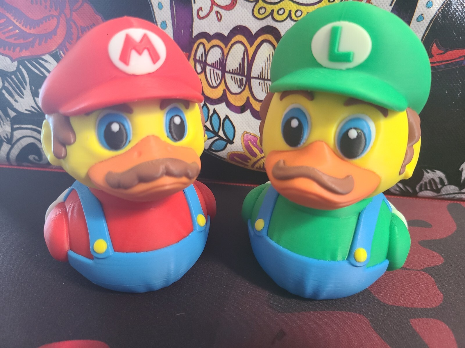 Nintendo Mario Luigi Duck Set 3D Printed Large Size Jeep Duck Plastic ...