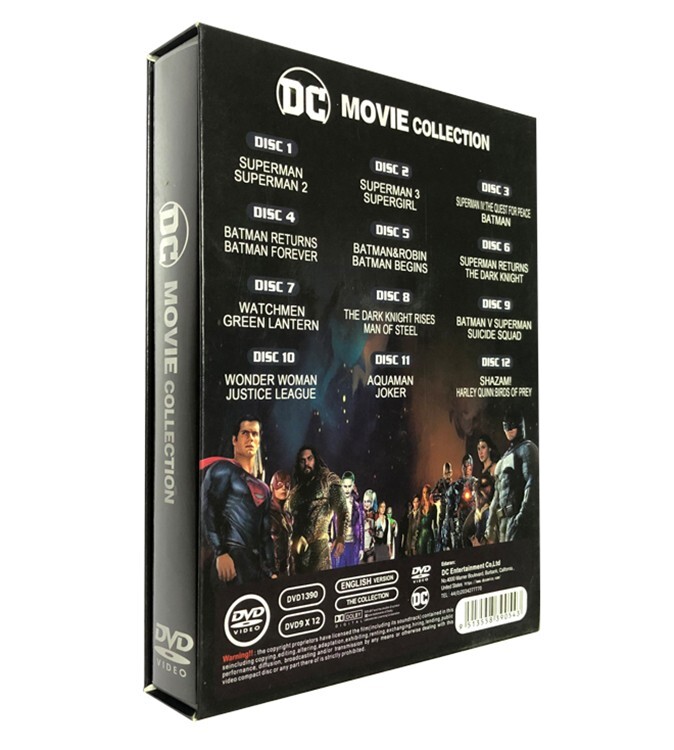 DC Movie Collection - Complete DC 24 Movies Collection (DVD 12-Disc Box ...