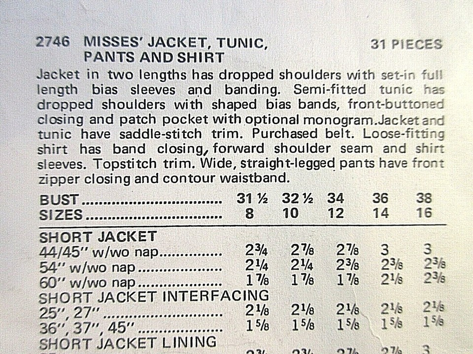 Vogue Couturier Design Pattern 2746 Valentino Size 8 | eBay