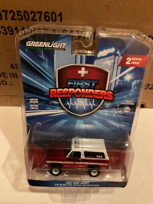 Greenlight First Responders GMC Jimmy New York Fire FDNY RED CHROME ...