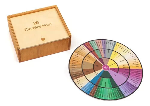 The Wine Nose Set Kit 48 Aroma Descriptors + Wheel to train your smell ...