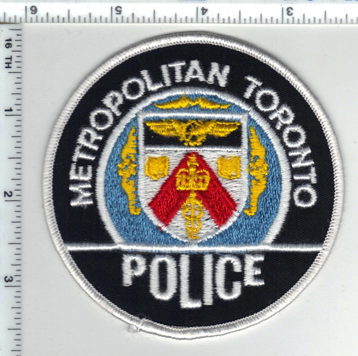 Metropolitan Toronto Police (Canada) First Issue Shoulder Patch | eBay