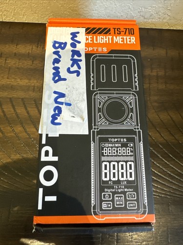 TS-710 Light Meter, Lux/Foot Candles Meter with 180º Rotating Sensor ...