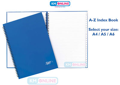Twinwire A-Z Indexed Notebook Ruled Hardback Address/Office/Telephone ...