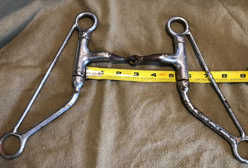 Pinchless Vtg Western Gaited Horse Jointed Bit 5" Mouth Tom Thumb 6 ...
