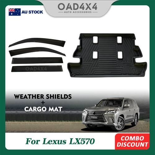 Premium Weather Shields & 3D TPE Cargo Mat for Lexus LX570 2008-2021 | eBay