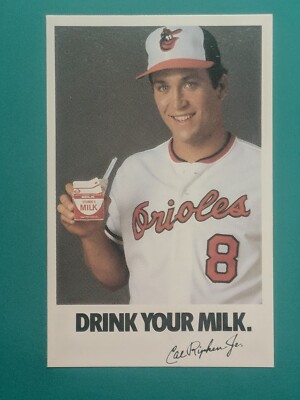 1994 CAL RIPKEN JR Drink Your Milk Baseball Card Baltimore Orioles | eBay