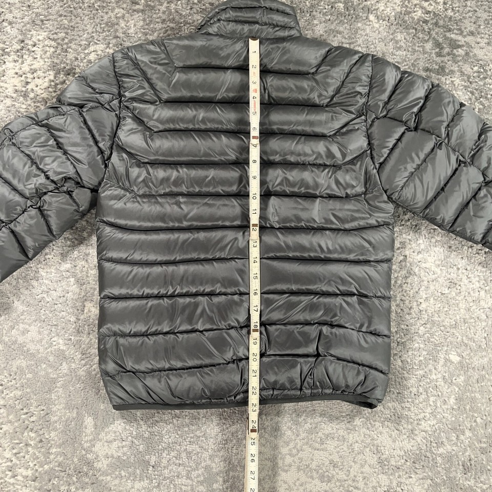 Eddie Bauer Puffer Jacket Mens Small Grey First Ascent 800 Down Filled ...