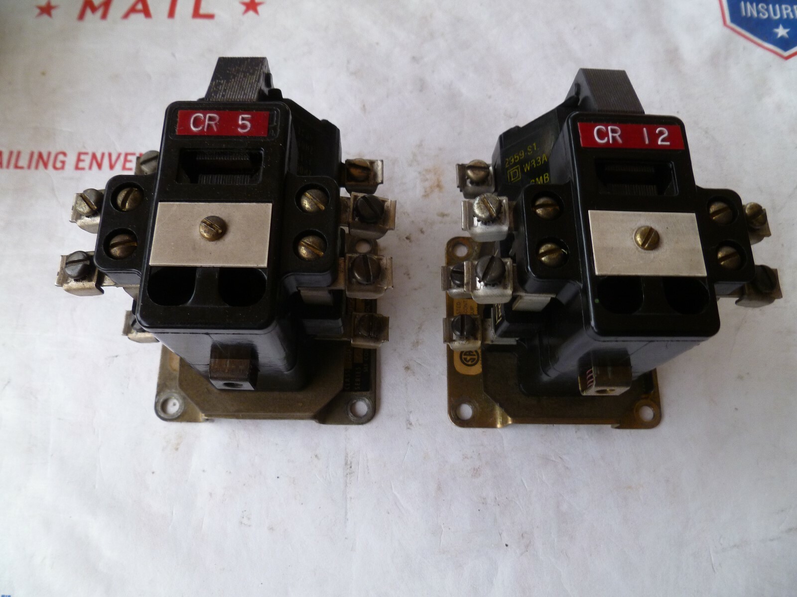 TWO - Square D class 8501 series C 33 amp relay 110 volt relay, type 00 ...