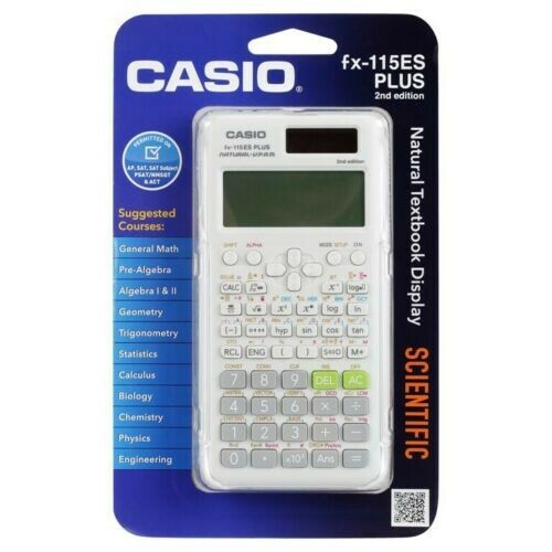 CASIO FX-115ES Plus 2nd Edition Scientific Calculator NATURAL TEXTBOOK ...