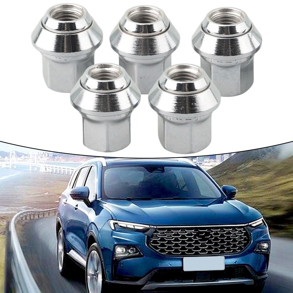 5Pc Chrome Wheel Nuts Set For Ford Focus For Volvo C30 C70 II S40 II ...