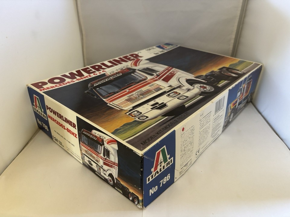 Italeri 786 Powerliner Mercedes-Benz 6x4 1:24 Open Box Complete Free ...