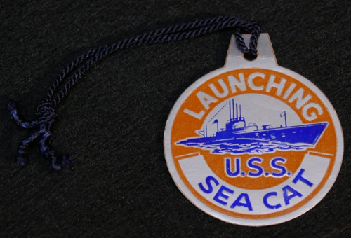 WWII SS-399 Navy Launching Ceremony USS Sea Cat Feb. 1944 Balao Class ...