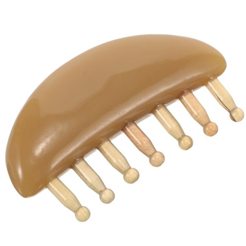 Scalp Massage Comb Resin Horn Hair Comb With Round Nails For Scalp Care ...
