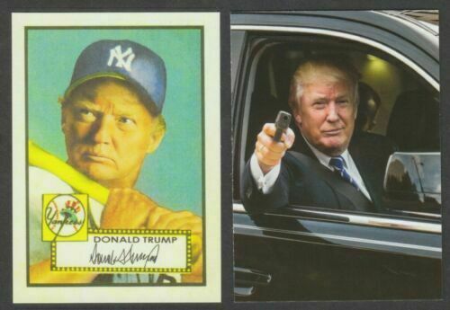 🎩 RARE 2024 DONALD TRUMP 1952 Topps Custom President Baseball Rookie ...