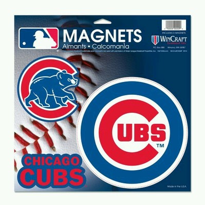 CHICAGO CUBS 3 PACK OF DIE-CUT VINYL MAGNETS 11"X11" MLB LICENSED | eBay