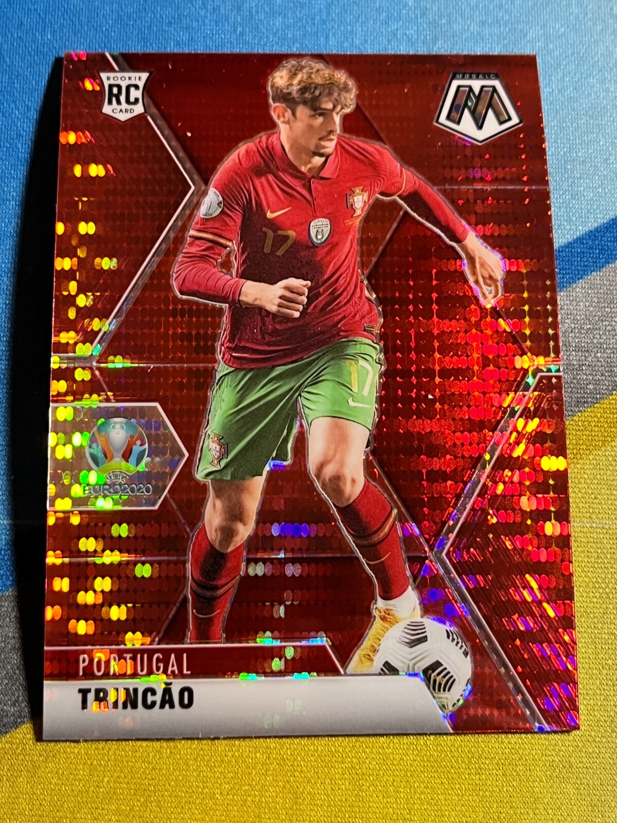 2020-21 Panini Mosaic UEFA Euro Soccer TRINCAO Red Pulsar Rookie #156 | eBay