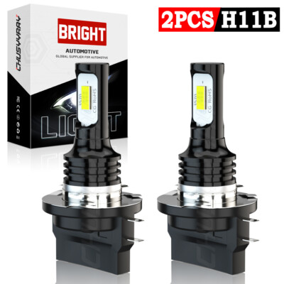 H11B LED Headlight Bulbs Conversion Kit High and Low Beam White Super ...