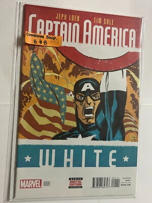 CAPTAIN AMERICA - White - Issue #1 MARVEL COMICS | Combined Shipping B ...