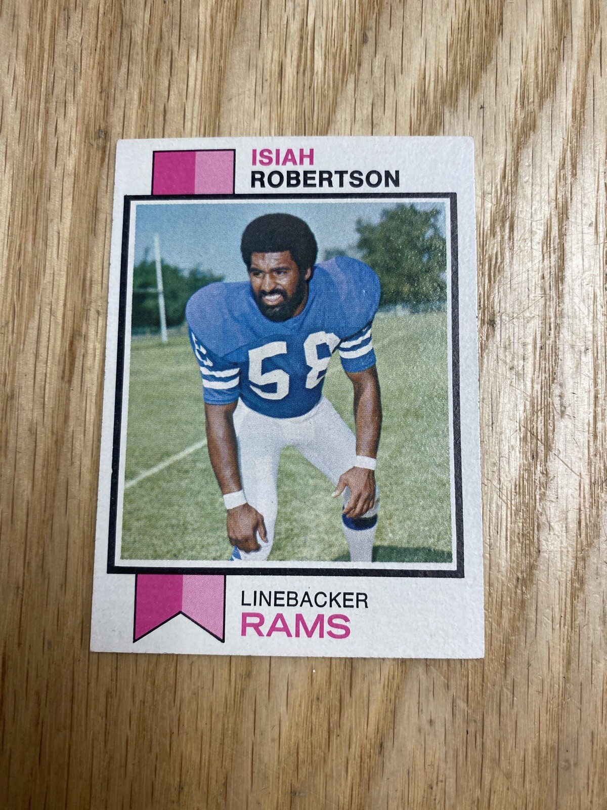 1973 Topps Football Isiah Robertson Rams Card #65 | eBay