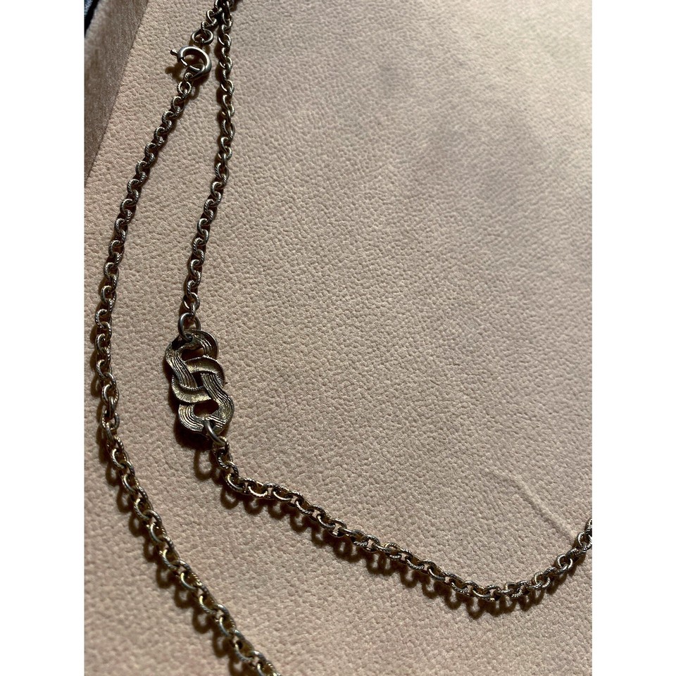 Vintage Gold Tone Dainty Lightweight Long Double Layer Row Chain ...