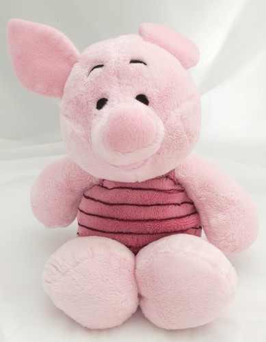 Disney Piglet Winnie the Pooh Stuffed Animal Plush Pink 13" Beanie Toy ...