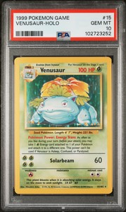 Venusaur 1999 Pokemon Game #15 Unlimited Holo Price Guide - Sports Card ...