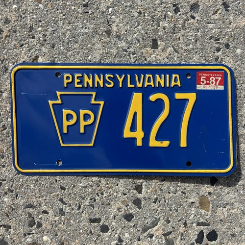 Vintage Pennsylvania PA Press Photographer License Plate Tag PP 427 | eBay