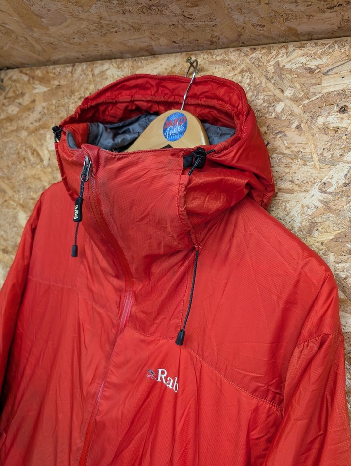 Rab Generator Alpine Jacket Mens Large Hooded Outdoor Hiking Red Pertex ...