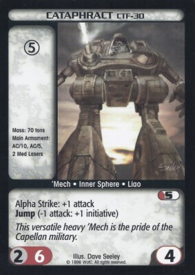 Battletech CCG: Cataphract (CTF-3D) [Ungraded] from set Premiere ...