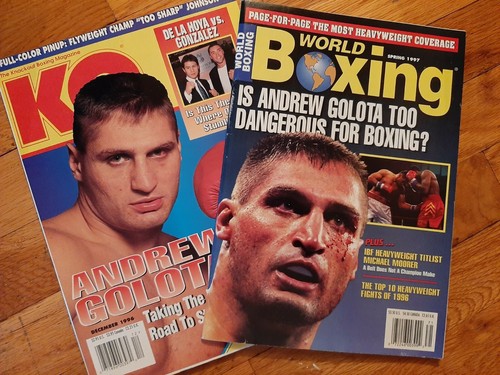 Andrew Golota Lot of 2 Boxing Magazines Andrzej Jan Bowe, Tyson, Lewis ...