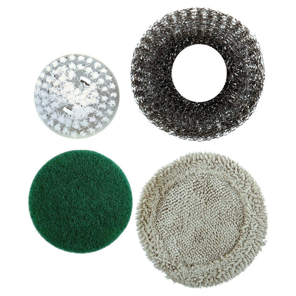 HORSEPOWER RUBY Waterproof Cordless 360° Power Scrubber W/ 5 Heads ...