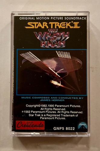 Star Trek II The Wrath of Khan (Original Movie Soundtrack, Cassette ...