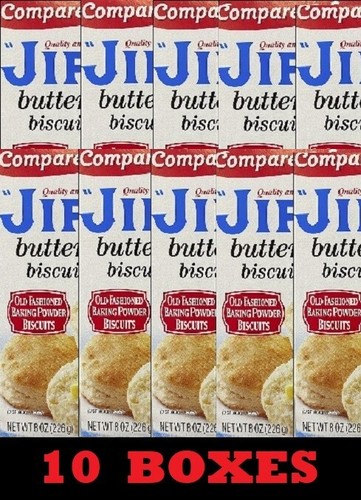 10x Jiffy BUTTERMILK BISCUIT Mix 8 Oz Box Baking Butter Milk - 10 BOXES ...