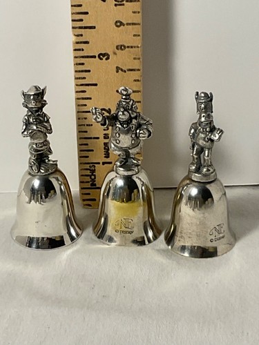 New New England silver plated bells with pewter Disney characters | eBay