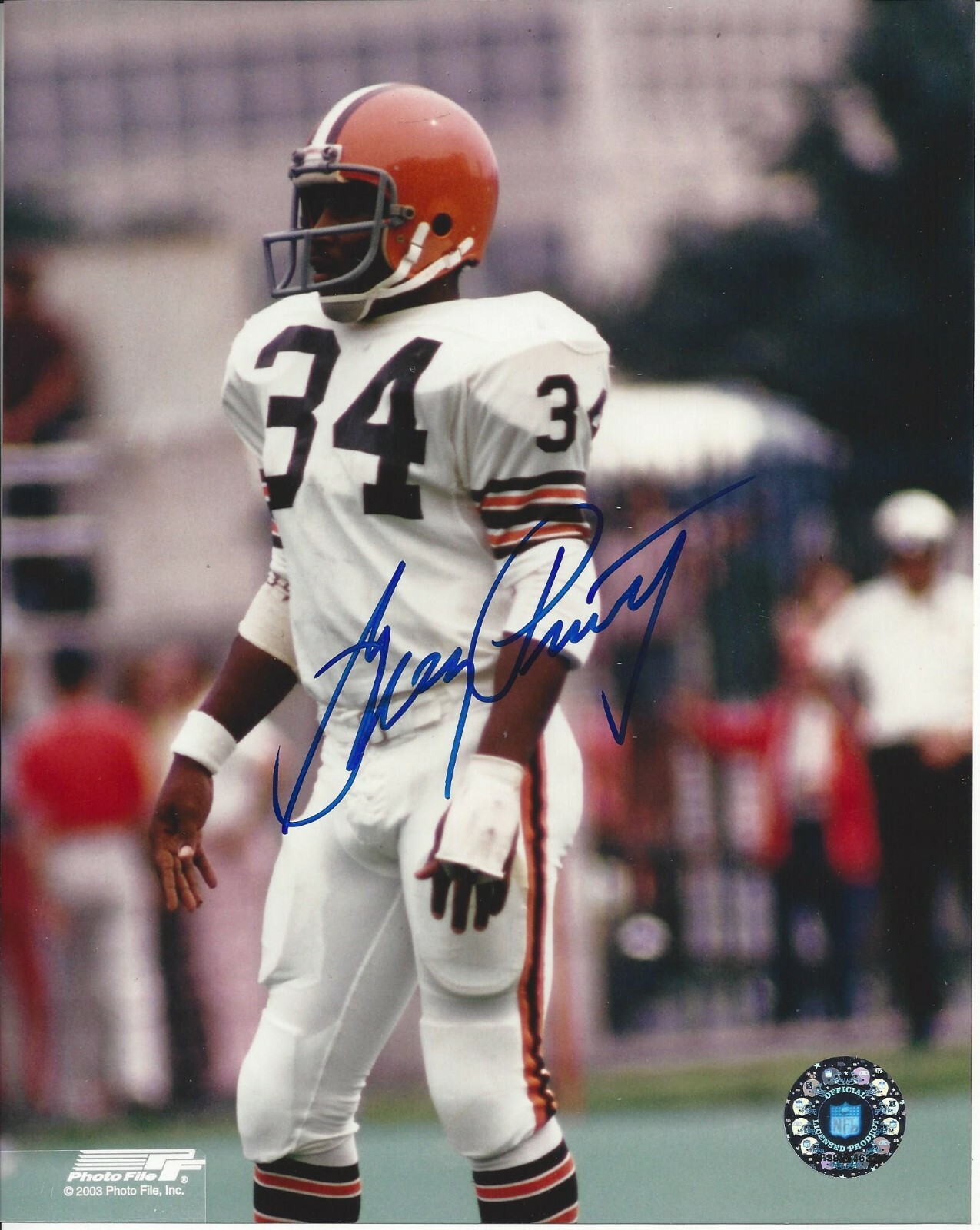 Greg Pruitt Autographed 8x10 Cleveland Browns Free Shipping #2 | eBay