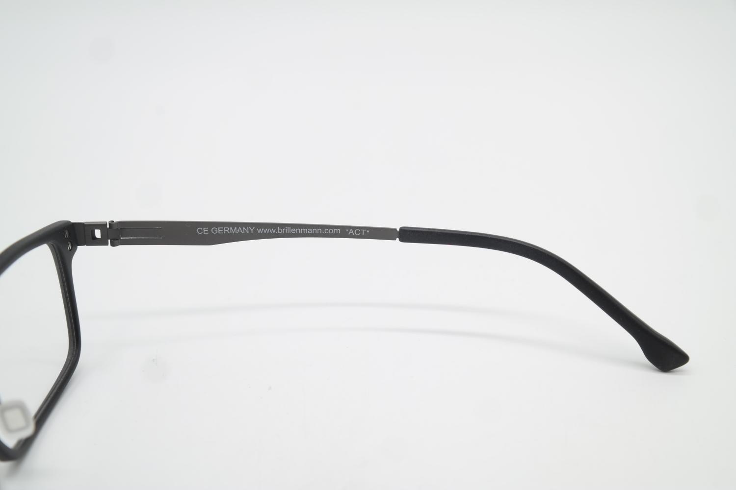 Glasses Brillenmann XXL 1011 Black Metallic Oval Frames Eyeglasses New ...